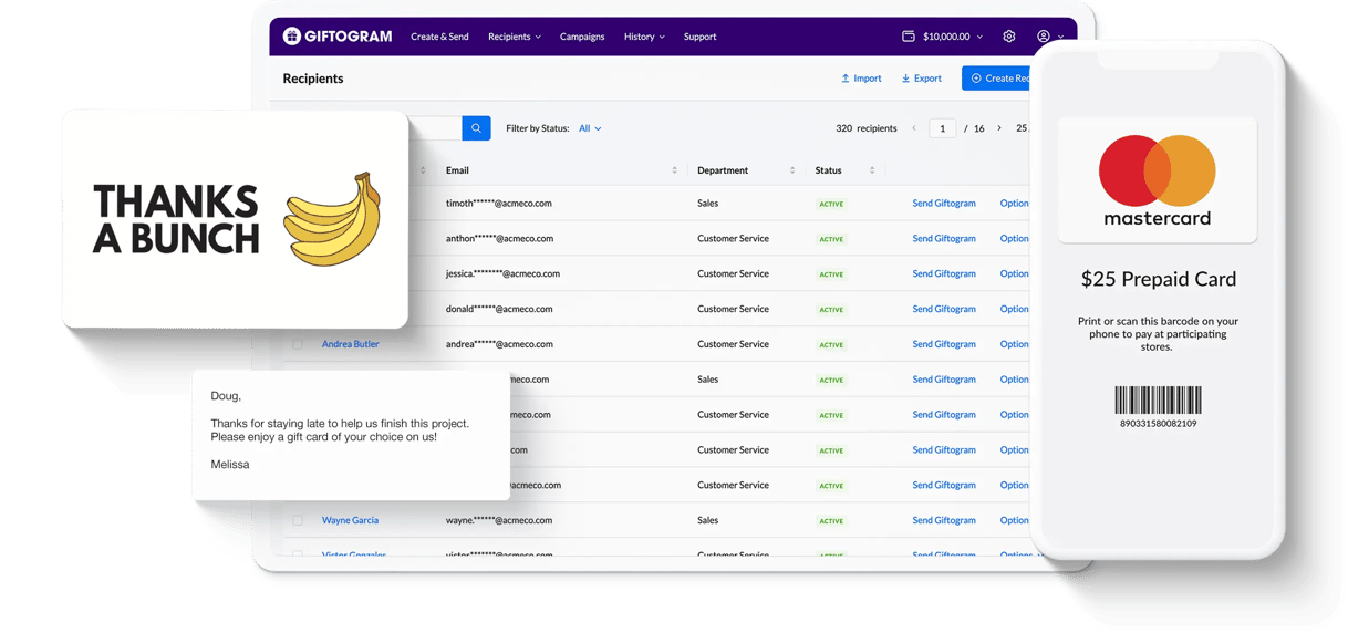 Send Prepaid Visa and Mastercard Cards for Free - Giftogram